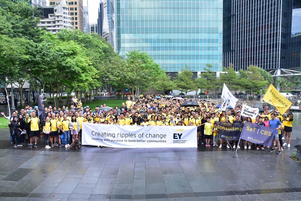 EY clocks highest participation of close to 2,100 people for Walk for ...