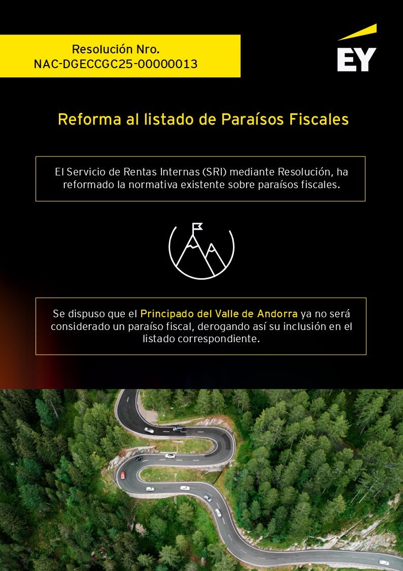 Reforma al listado de Paraísos Fiscales | EY Ecuador