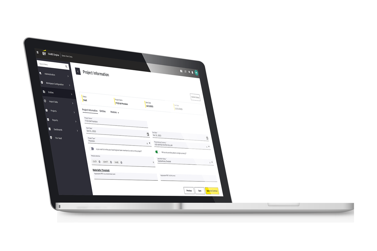 EY GloBE Engine: Global Minimum Tax Management Tool | EY - US